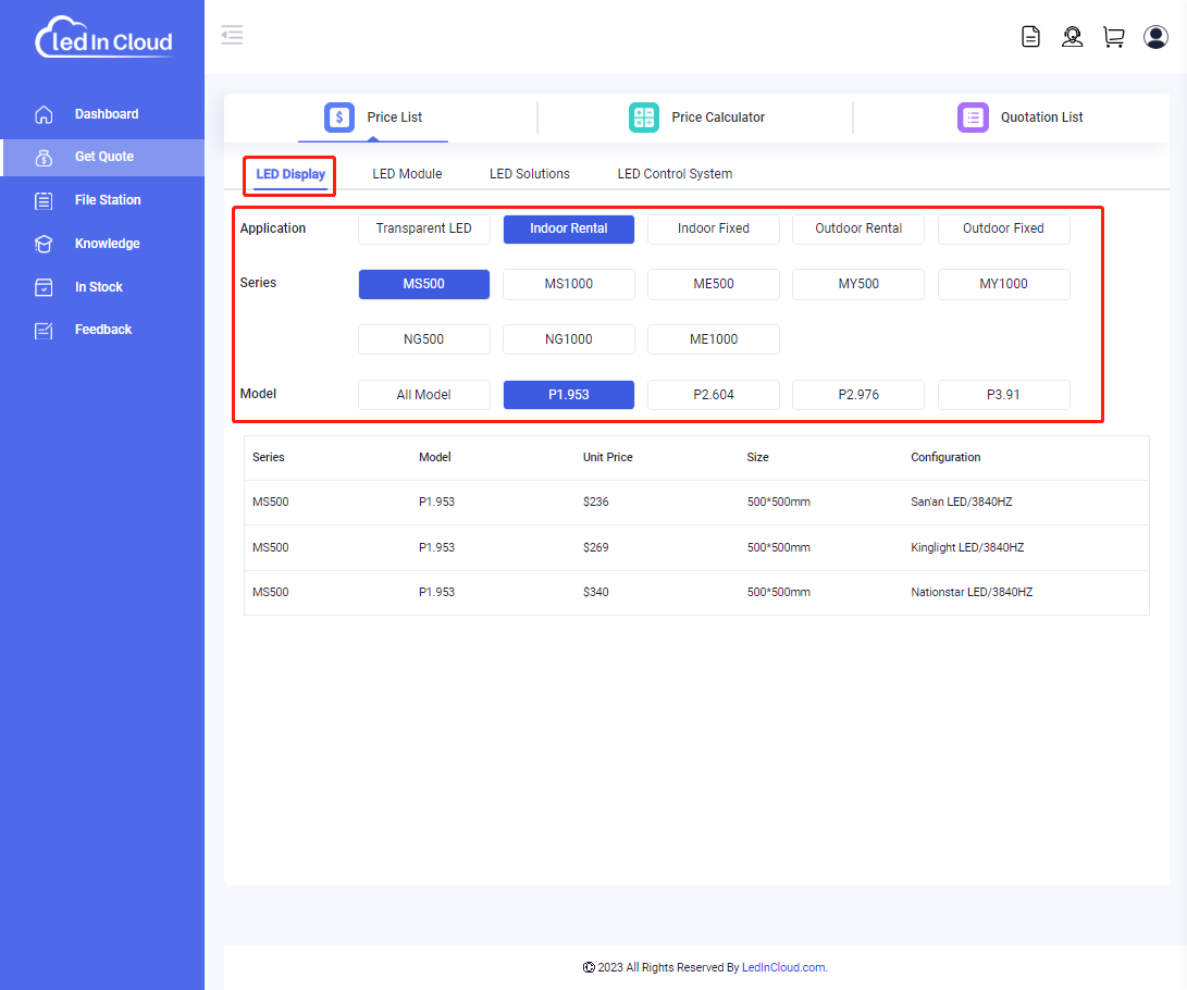 Best LED Wall Price of LedInCloud - LEDINCLOUD