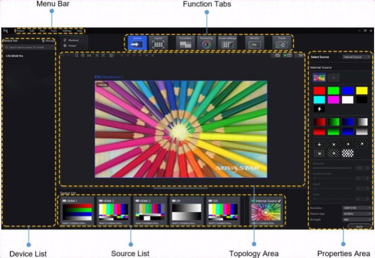 NovaStar COEX VMP Software: Streamlined Management for LED Displays