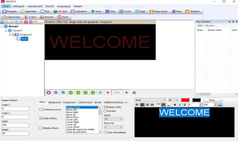 Huidu HD2018 LED Control Software: Free Download and Tutorial