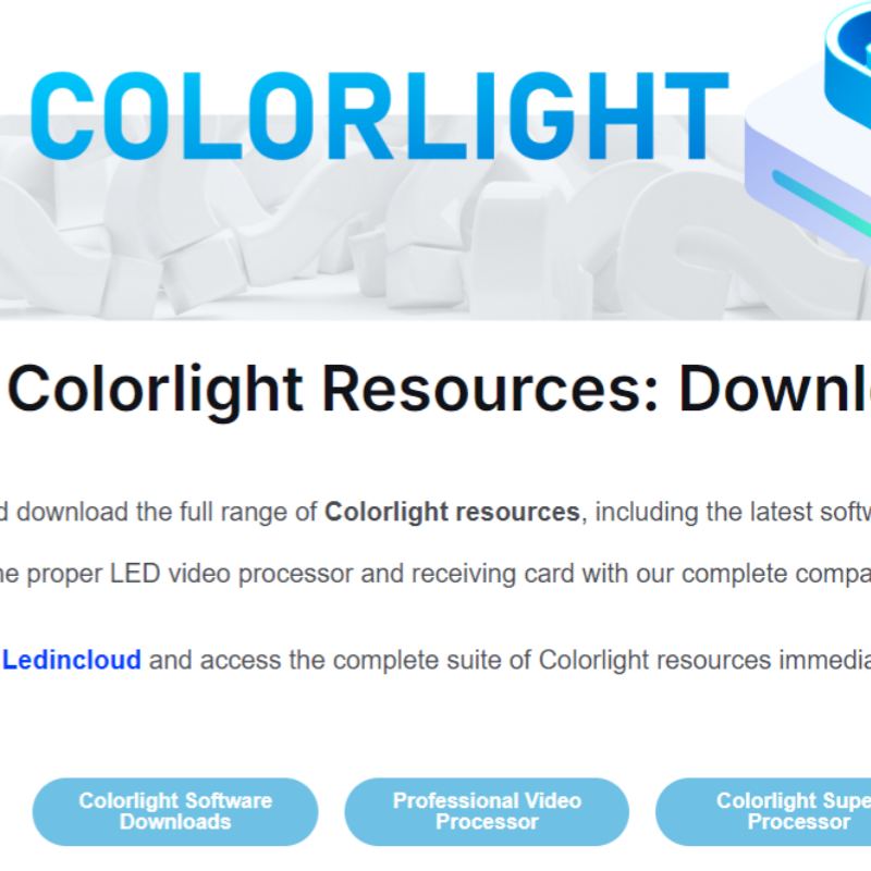 Colorlight Software Download - LEDINCLOUD